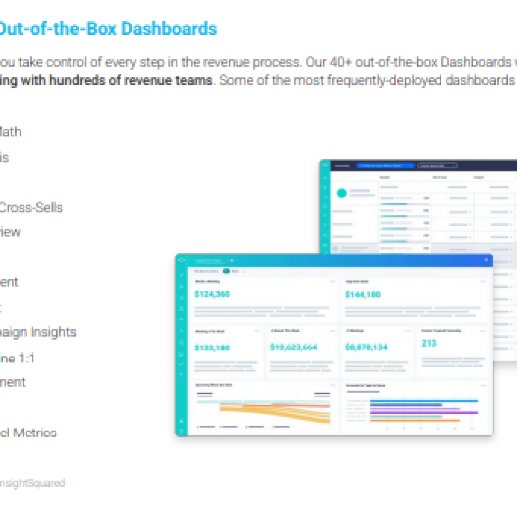 Out of the Box Dashboards Report - InsightSquared