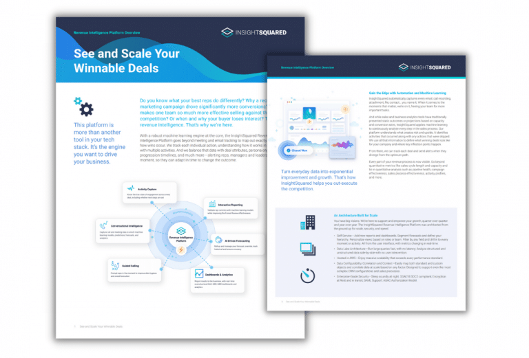 Revenue Intelligence Platform Solution Brief - InsightSquared